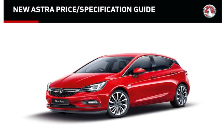 Astra | Historic Models Brochures | Vauxhall