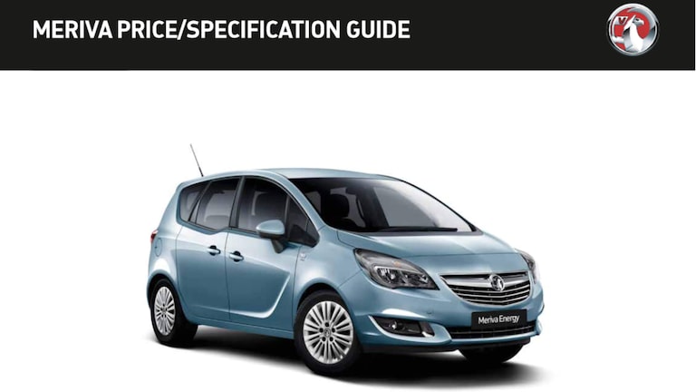 Meriva Discontinued Models | Car & Van Brochures | Vauxhall