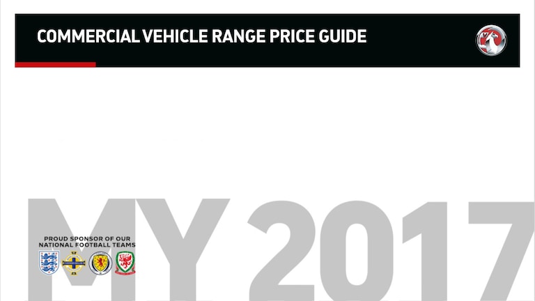 Vauxhall Commercial Vehicles | Price List | Vauxhall