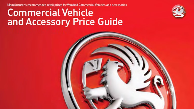 Vauxhall Commercial Vehicles | Price List | Vauxhall